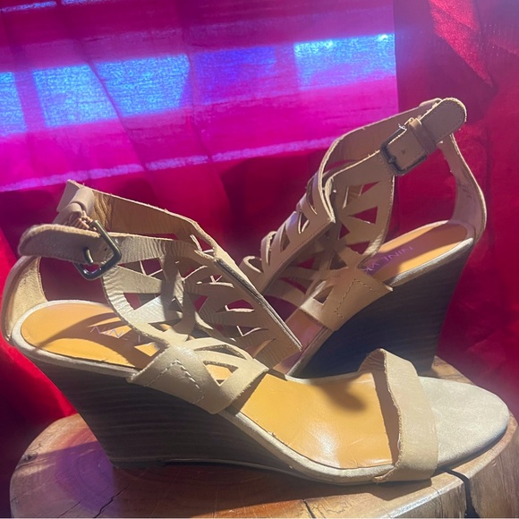 Nine West | Shoes | Nine West Open Toe Wedge Heel Sandals | Poshmark